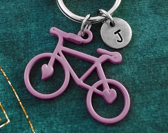 Bicycle Keychain, Bike Charm Keychain, Personalized Charm Keychain ...