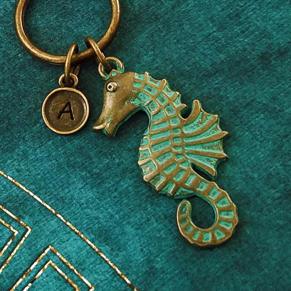 Seahorse Keychain - Etsy