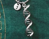 Dna Keychain SMALL Dna Molecule Keychain Biologist Keychain | Etsy