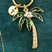 Palm Tree Keychain SMALL Palm Tree Keyring Beach Keychain Initial Gift ...