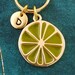 Lemon Keychain SMALL Lemon Keyring Food Keychain Lemon Slice Fruit ...