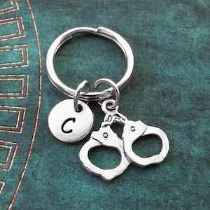 Handcuffs Keychain, VERY SMALL Handcuff Keychain, Personalized Keychain ...