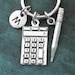 Calculator Keychain SMALL Calculator Keyring Pencil Keychain Math ...