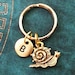 Snail Keychain, SMALL Snail Keyring, Custom Keyring, Personalized ...