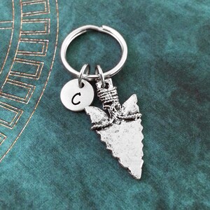 Arrowhead Keychain, Arrowhead Keyring, Personalized Keychain, Arrow ...