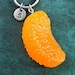 Orange Keychain SMALL Mandarin Orange Slice Keychain Orange | Etsy