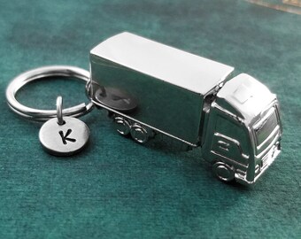 Semi truck keychain | Etsy
