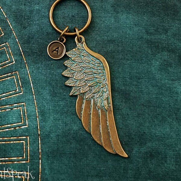 Angel Wing Keychain - Etsy