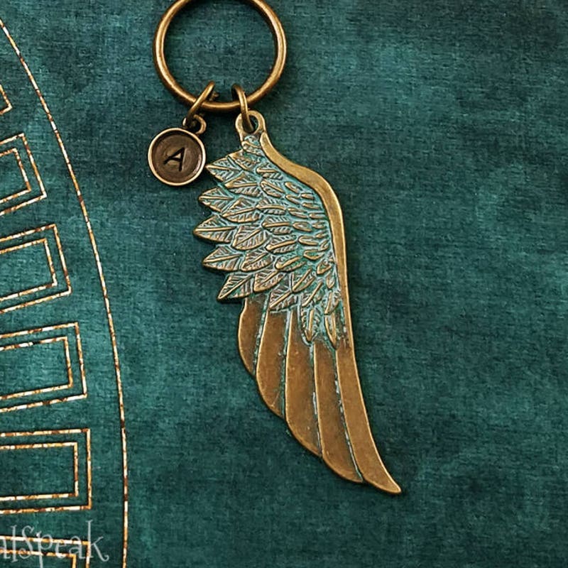 Angel Wing Key Chain - Etsy