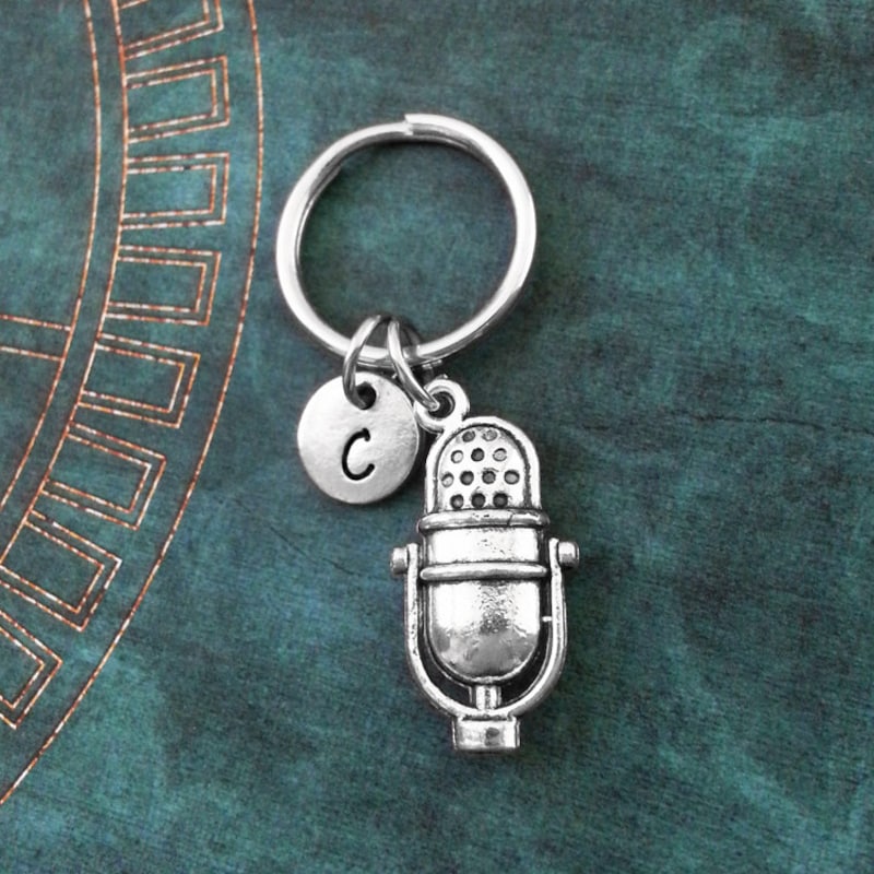 Mic Keychain - Etsy
