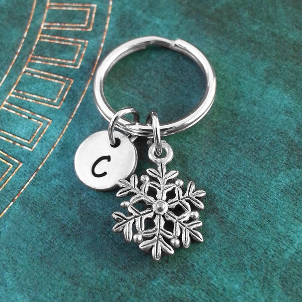 Snowflake Keychain - Etsy