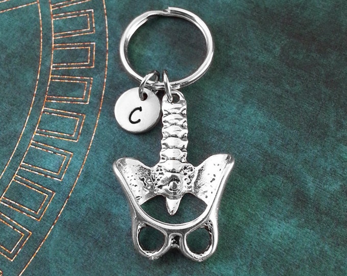 Human Pelvis Spine Keychain, Gift for Orthopedic Surgeon Keyring ...