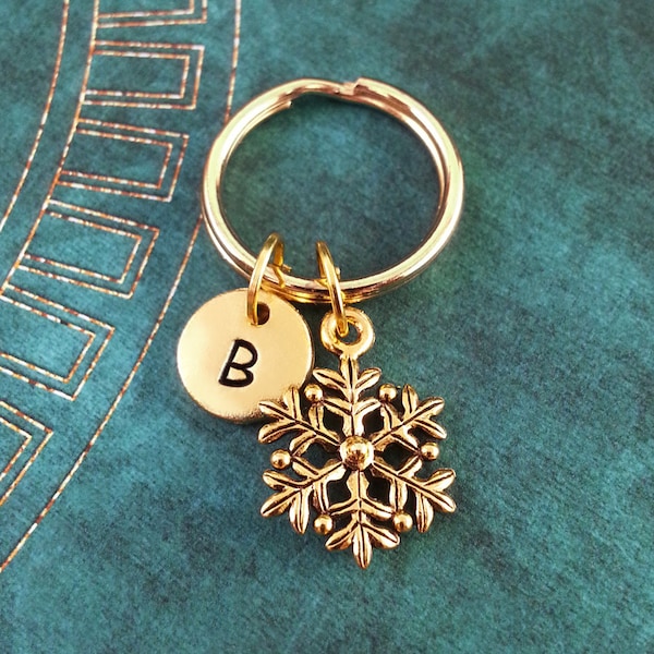 Snowflake Keychain - Etsy