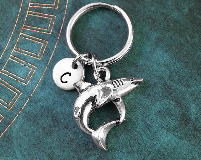 Shark Keychain Movable Jaw Keyring Personalized Keychain - Etsy