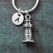 Lighthouse Keychain VERY SMALL Lighthouse Keyring Charm Keychain ...