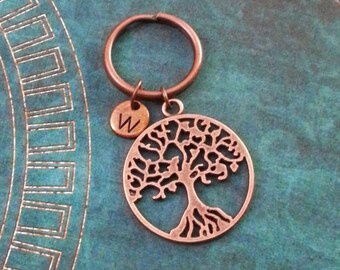 Tree Keychain Willow Keychain Personalized Keychain Nature | Etsy