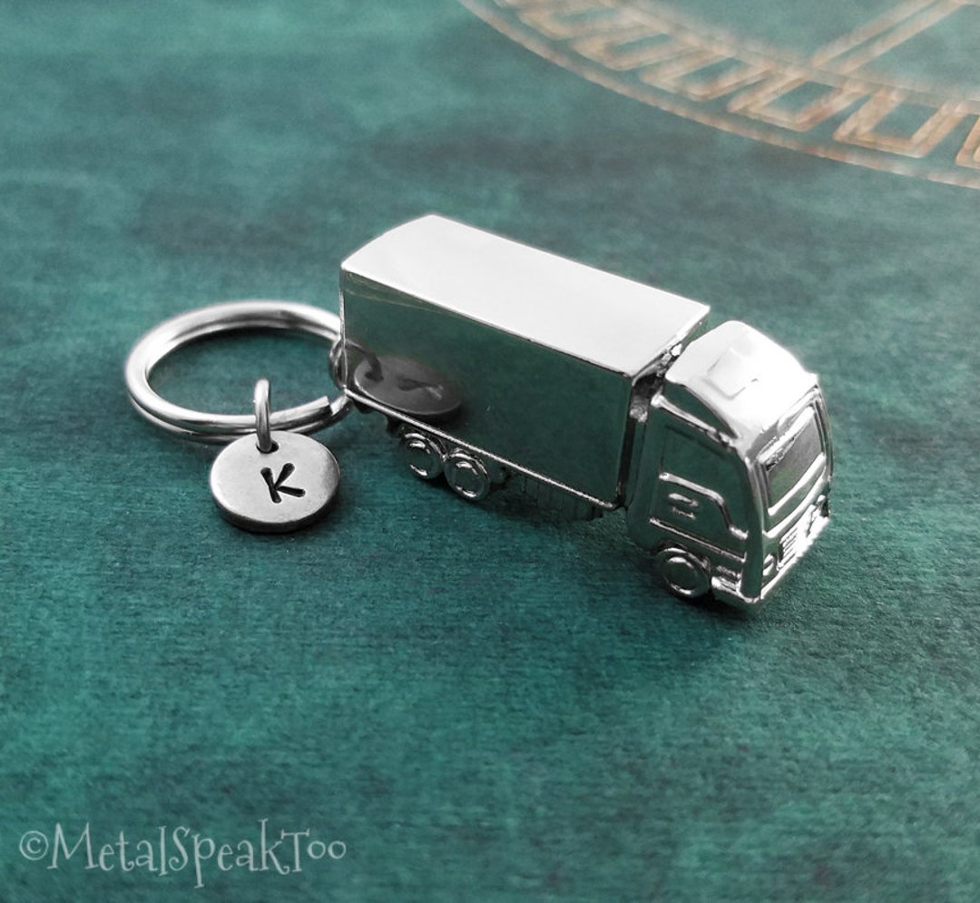Truck Keychain SMALL Semi-truck Keyring Trucker Gift Travel Keychain ...