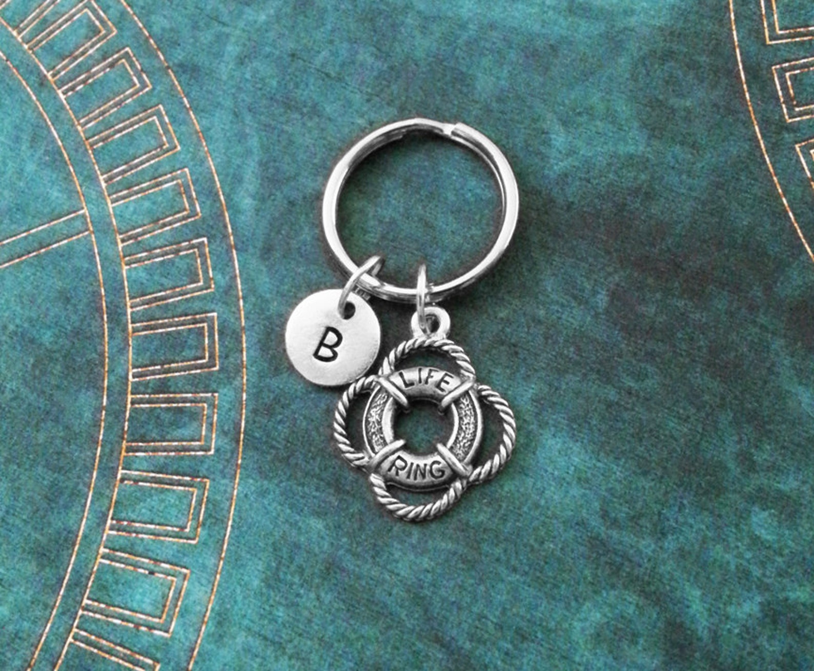 Life Ring Keychain VERY SMALL Life Ring Keyring Life Presever Keychain ...