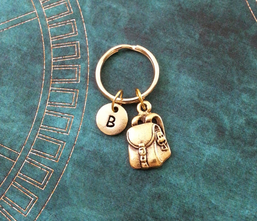 Backpack Keychain VERY SMALL Bookbag Keychain Personalized | Etsy