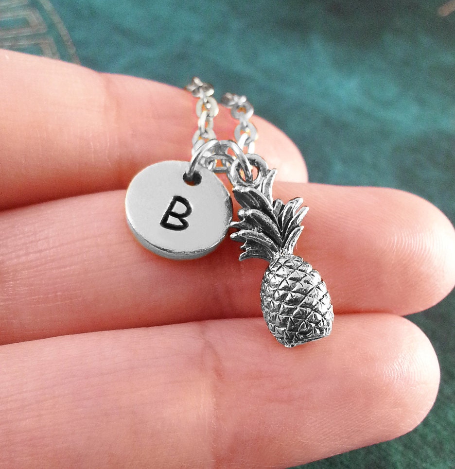 Pineapple Keychain VERY SMALL Pineapple Keyring Silver - Etsy