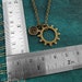 Gear Keychain SMALL Bronze Gear Charm Keychain Gears Keychain Gear ...