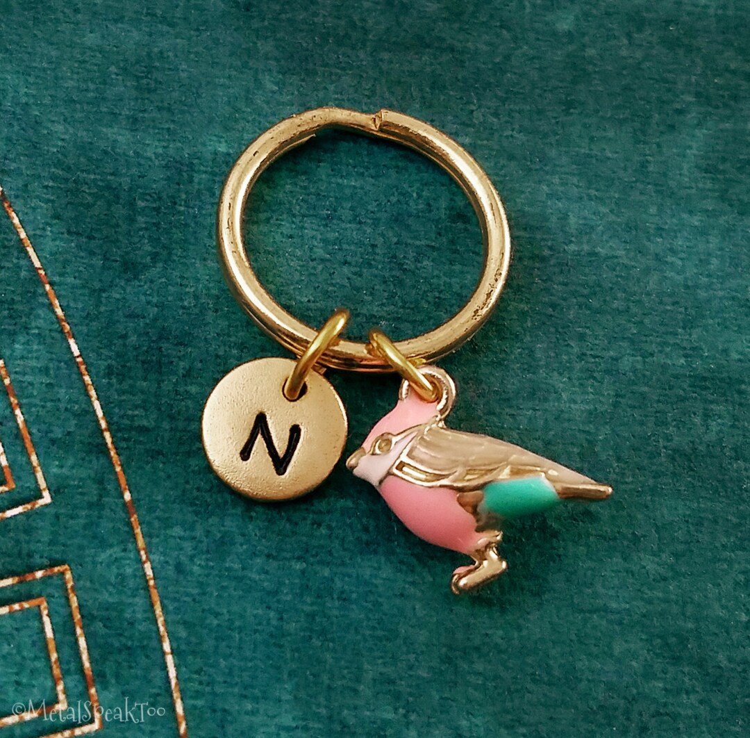 Bird Keychain VERY SMALL Songbird Keychain Bird Charm Keychain Daughter ...