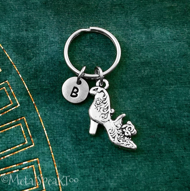 High Heel Keychain VERY SMALL Shoe Keychain Glass Slipper Keychain ...