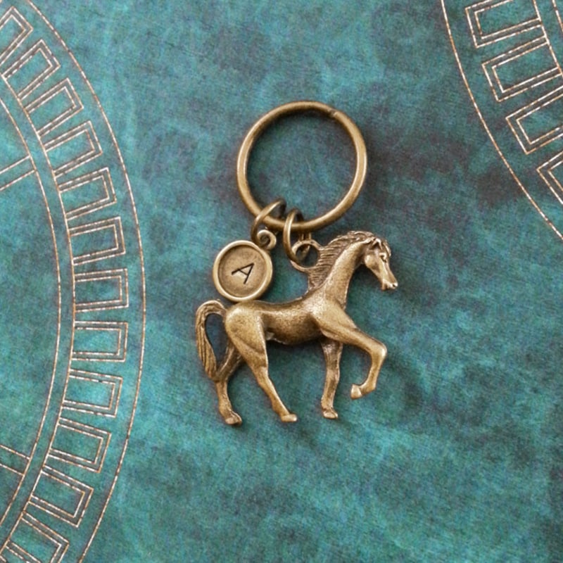 Horse Keychain - Etsy