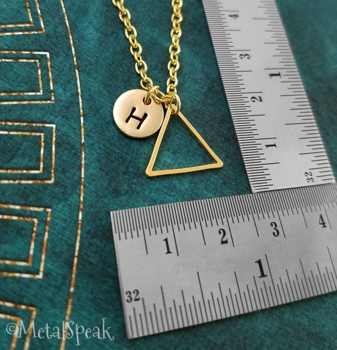 Triangle Keychain VERY SMALL Triangle Keyring Geometric - Etsy