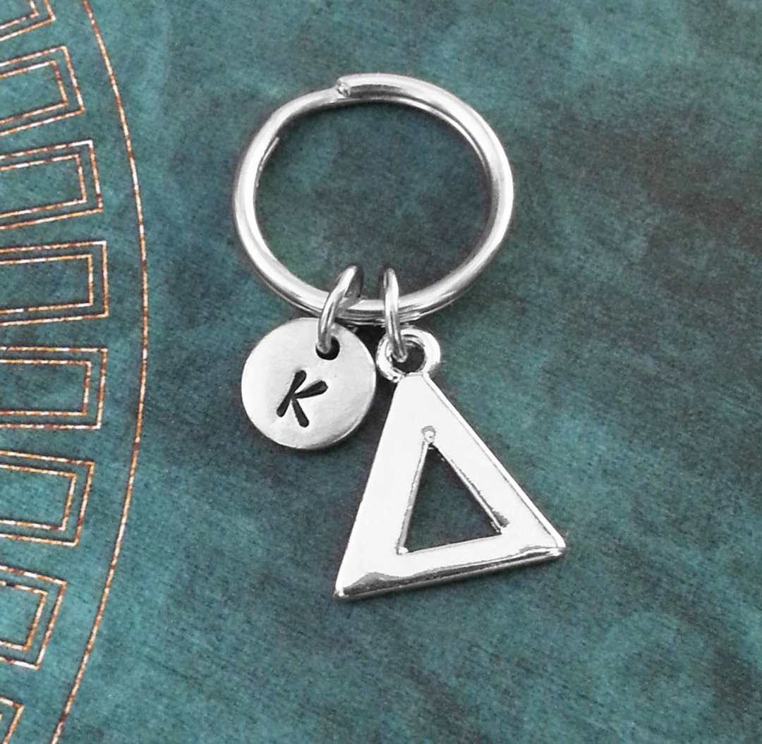 Delta Keychain SMALL Greek Letter Keychain Greek Alphabet Keychain ...