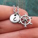 Ship Wheel Keychain VERY SMALL Ships Wheel Keyring Personalized ...