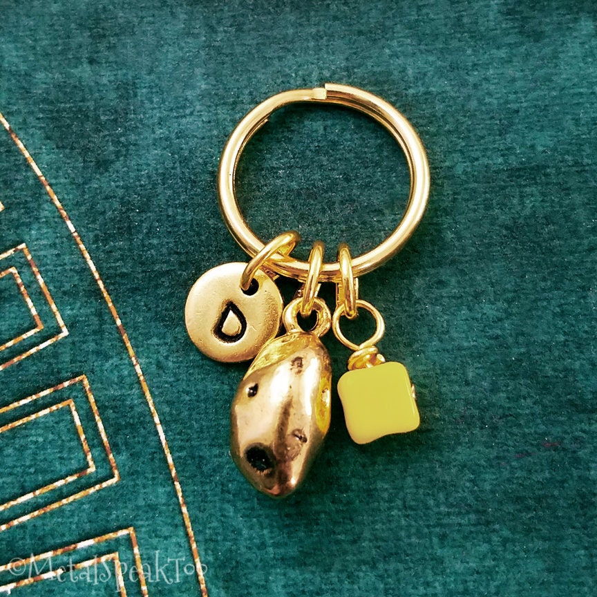 Potato Keychain VERY SMALL Baked Potato and Butter Keychain - Etsy