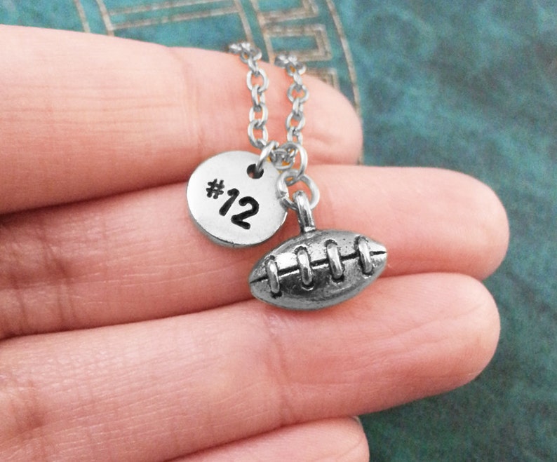 Football Keychain VERY SMALL Silver Football Keyring Football Player ...