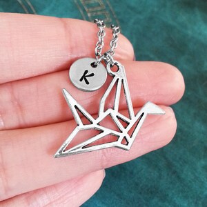 Origami Crane Keychain SMALL Paper Crane Keyring Monogram Keychain ...