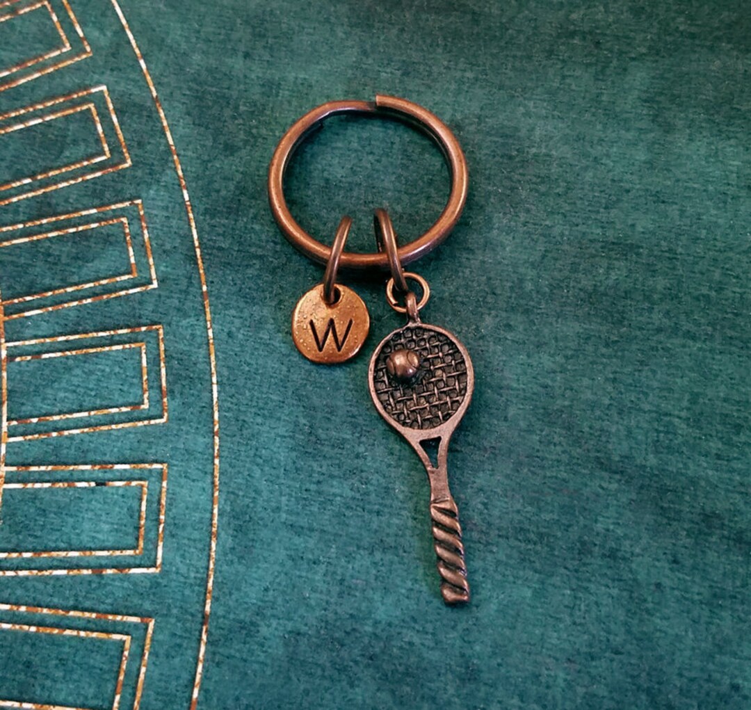 Tennis Racket Keychain VERY SMALL Tennis Racket Charm Keychain Racket ...
