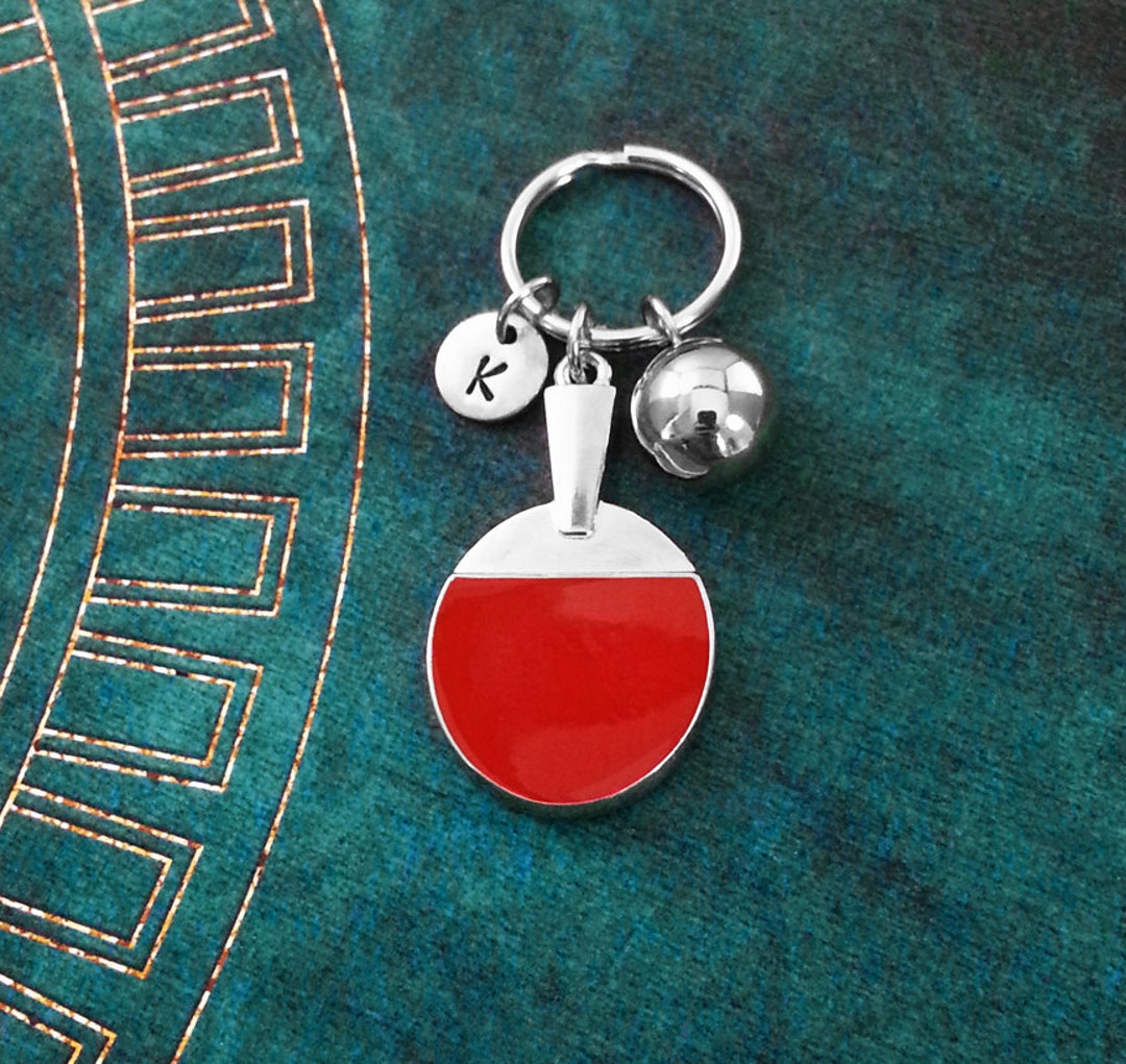 Ping Pong Keychain Ping Pong Keyring Ping Pong Ball Ping Pong Racket ...