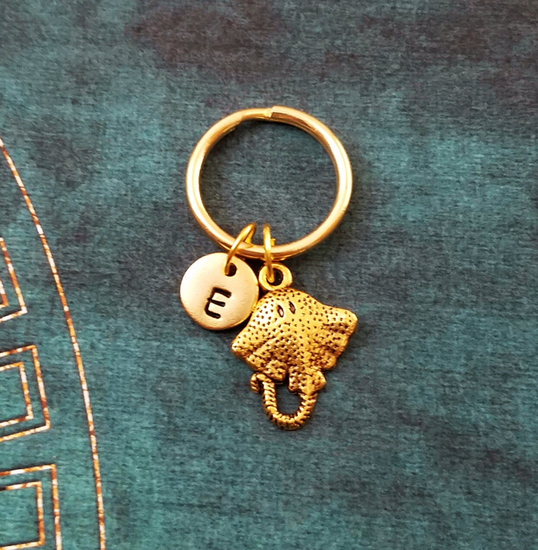 Stingray Keychain VERY SMALL Sting Ray Keyring Personalized Keychain ...