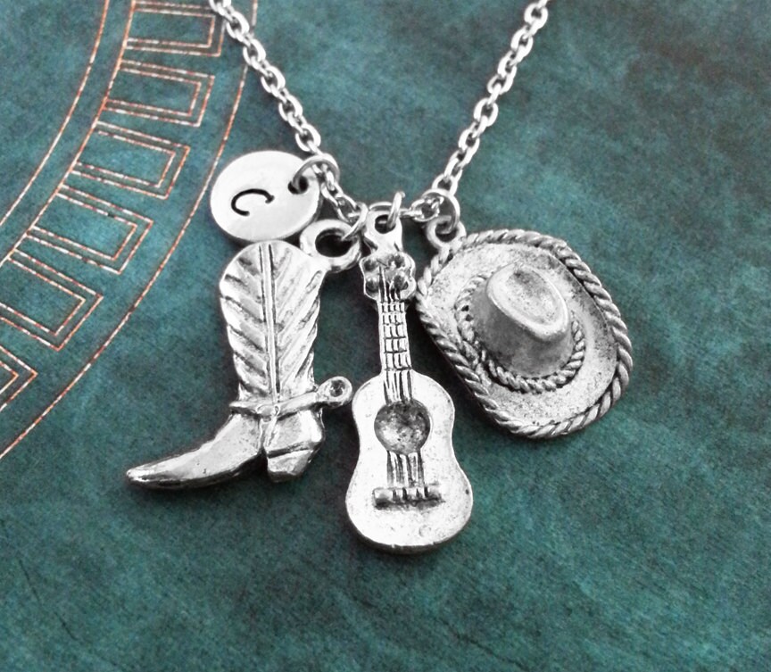 Cowboy Hat Keychain SMALL Acoustic Guitar Country Music - Etsy