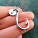 Fish Hook Keychain SMALL Fishhook Keychain Personalized - Etsy