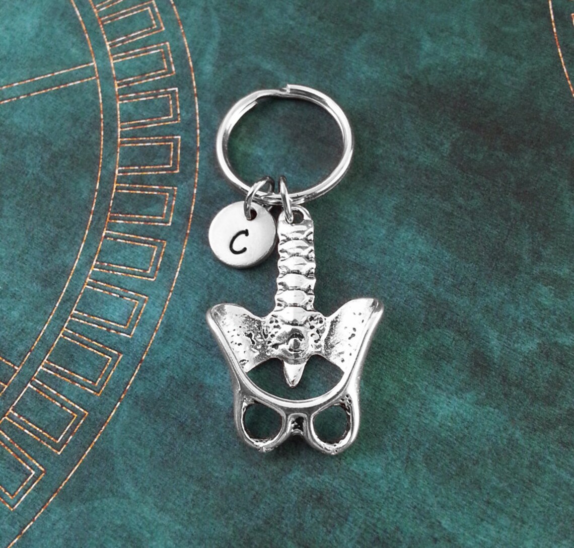 Pelvic Bone Keychain Pelvis Charm Personalized Key Ring - Etsy