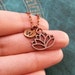 Lotus Keychain VERY SMALL Lotus Flower Keyring Personalized Keychain ...