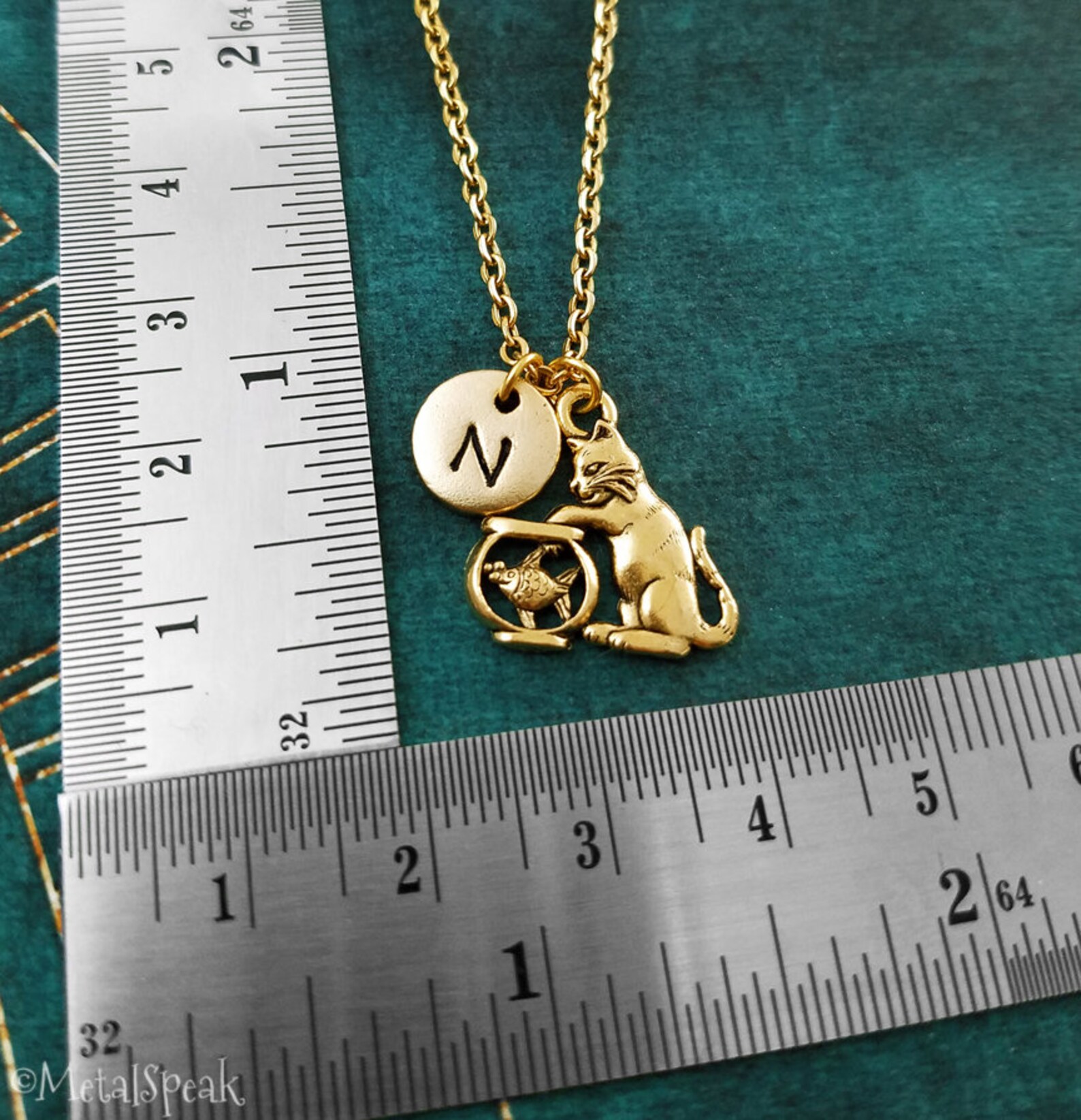 Cat Keychain SET of 2 SMALL Cat Charm Keychains Cat Keyring Sisters ...