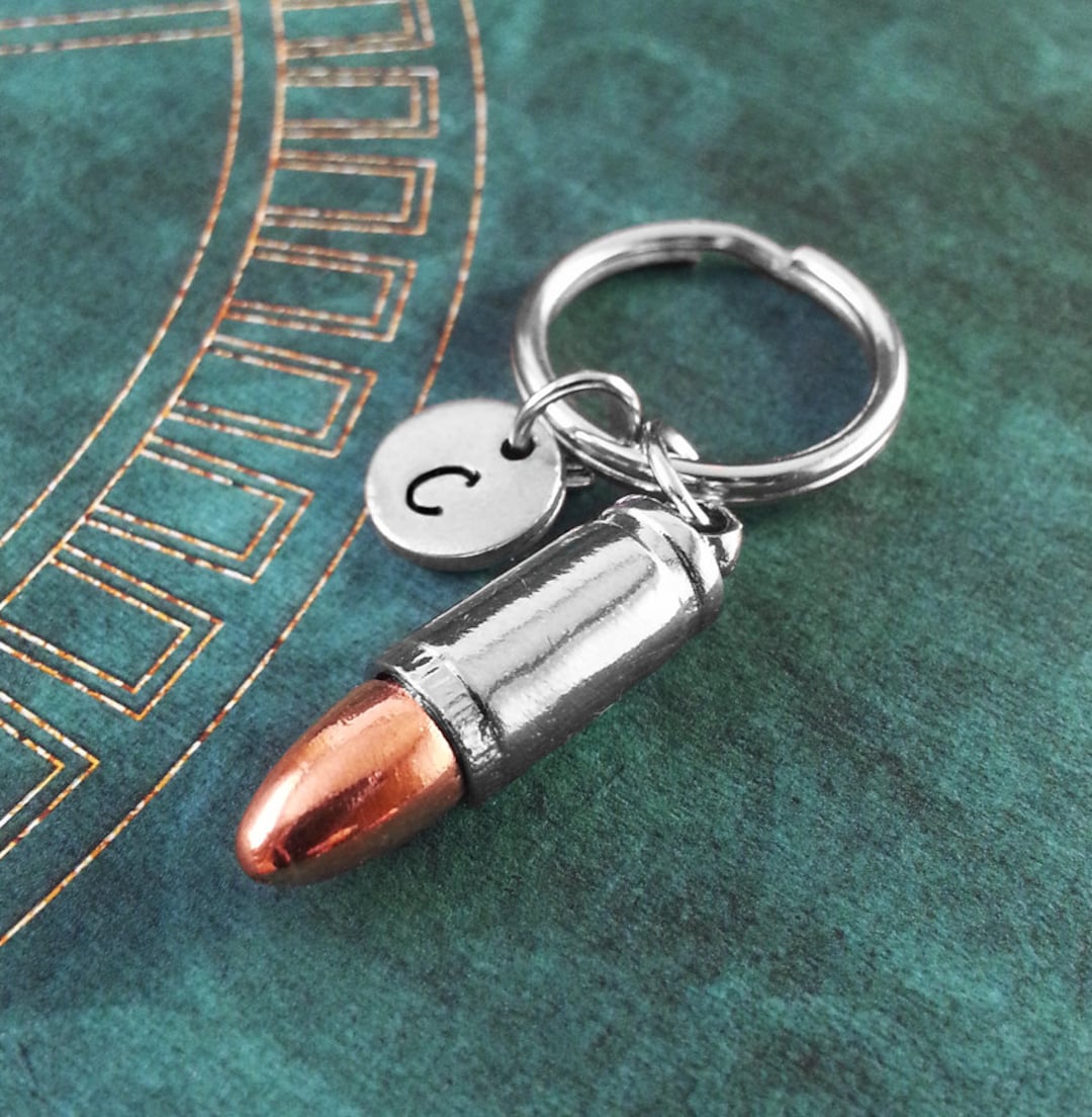 Copper Tip Bullet Keychain, Bullet Key Ring, Personalized Keyring ...
