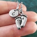 Footprints Keychain VERY SMALL Baby Feet Keychain Foot - Etsy