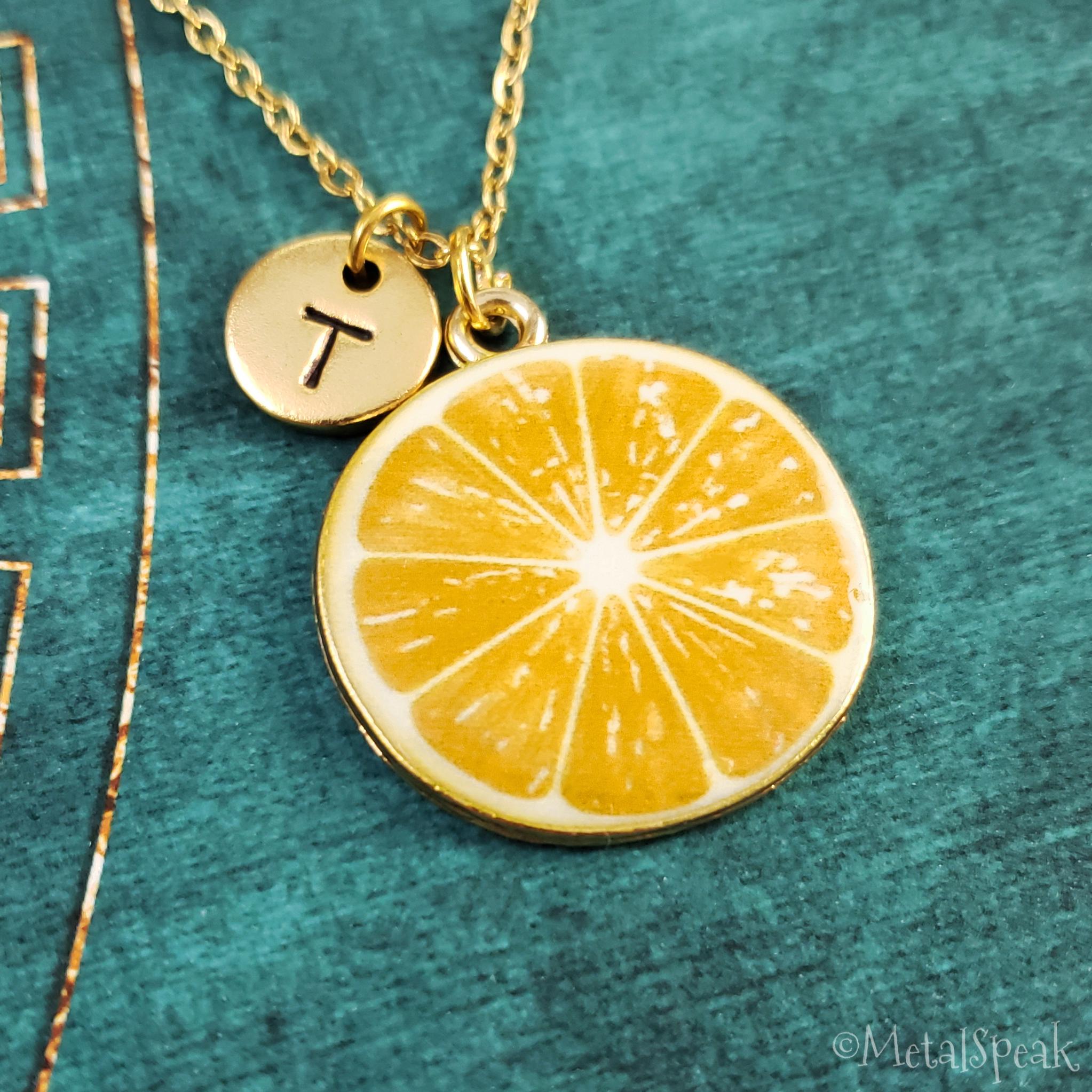 Lemon Keychain SMALL Lemon Keyring Food Keychain Lemon Slice Fruit ...