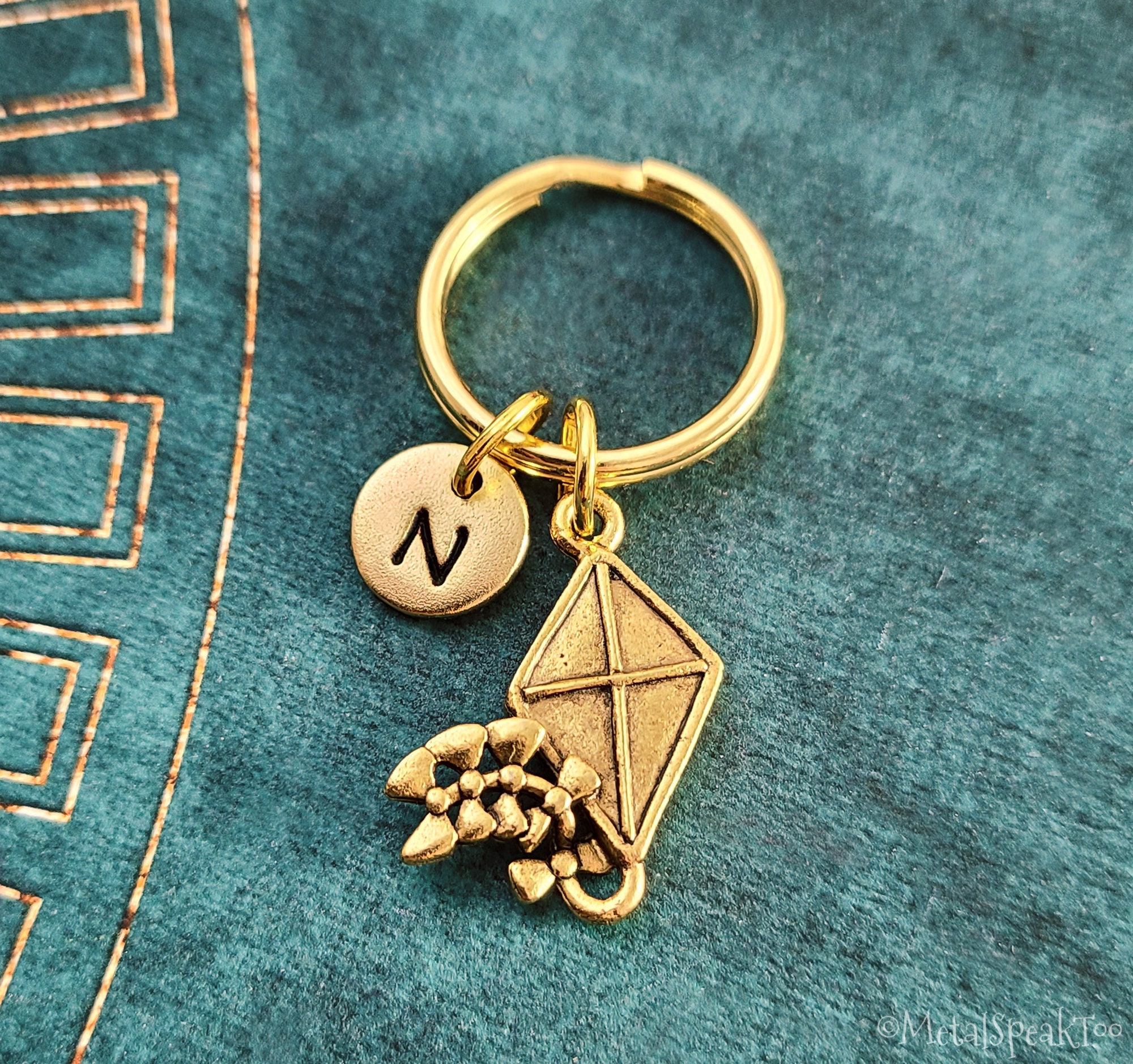 Kite Keychain SMALL Kite Keyring Kite Gift Personalized Keychain ...