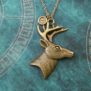 Deer Keychain LARGE Bronze Deer Keyring Personalized Antlers Keychain ...
