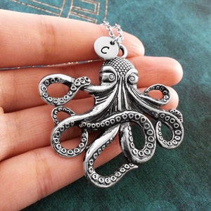 Octopus Keychain LARGE Octopus Keyring Personalized Keychain Custom ...