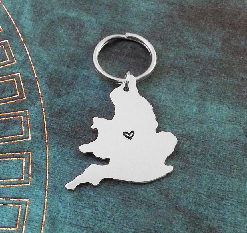 England Keychain England Keyring Country Keychain English Gift | Etsy