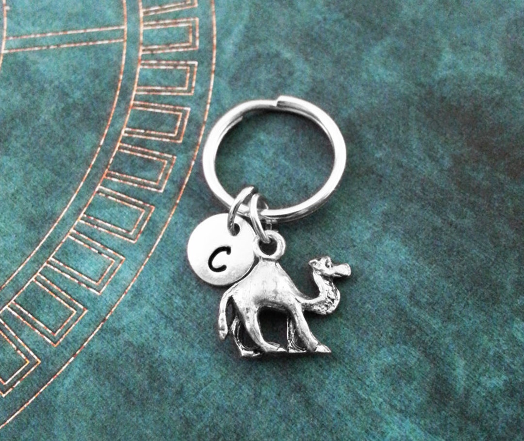 Camel Keychain VERY SMALL Camel Keyring Personalized Keychain Desert ...